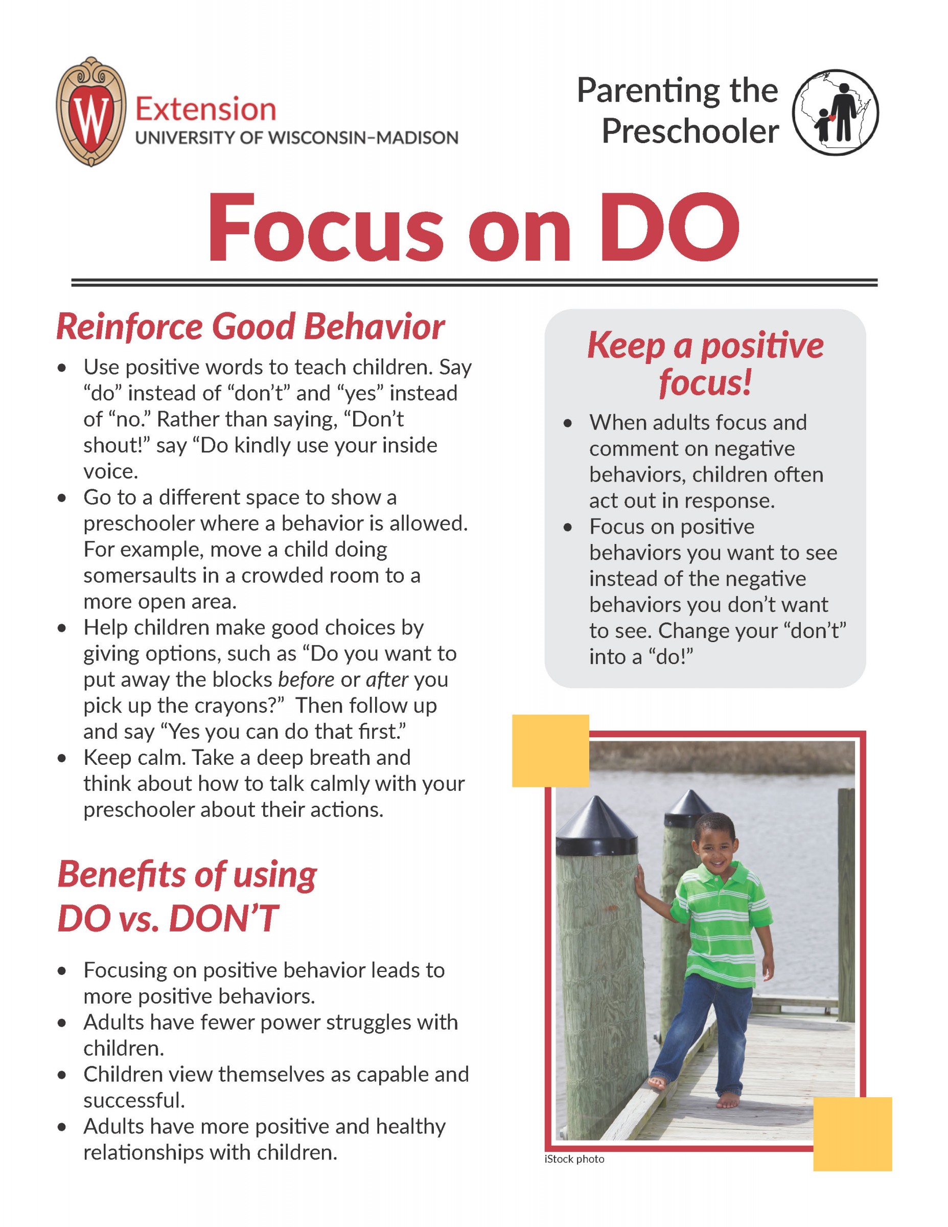 Focus on Do – Parenting The Preschooler