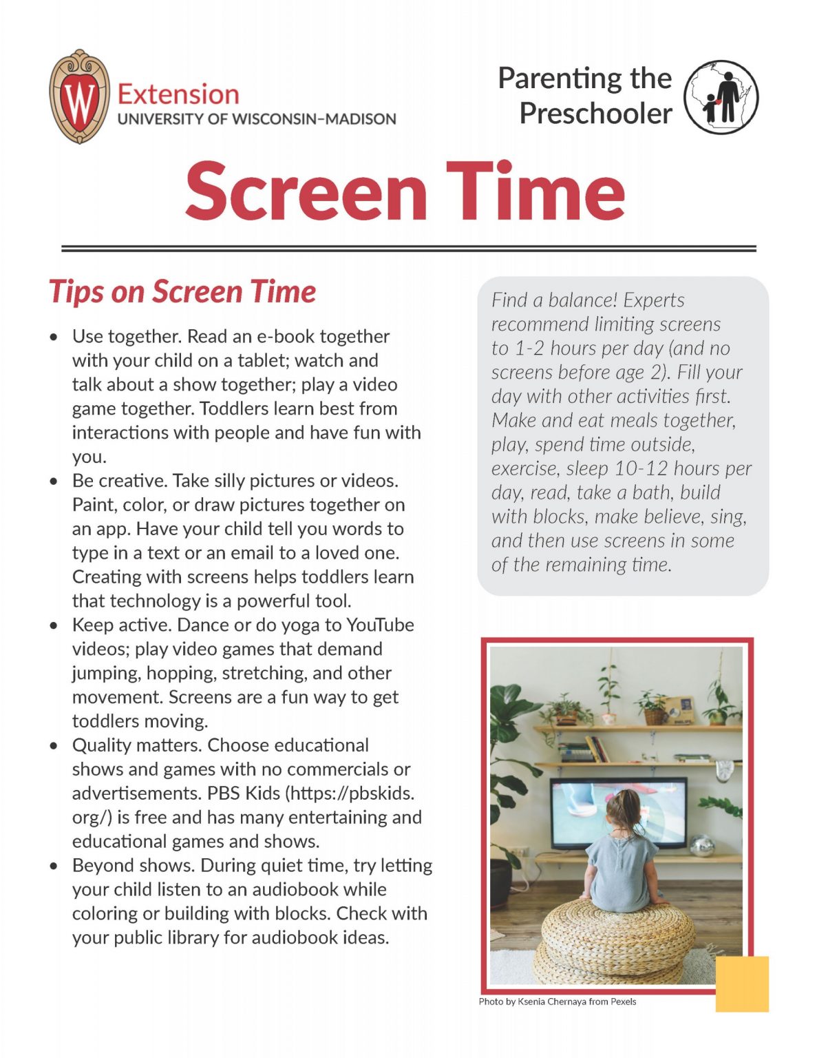 Screen Time – Parenting The Preschooler