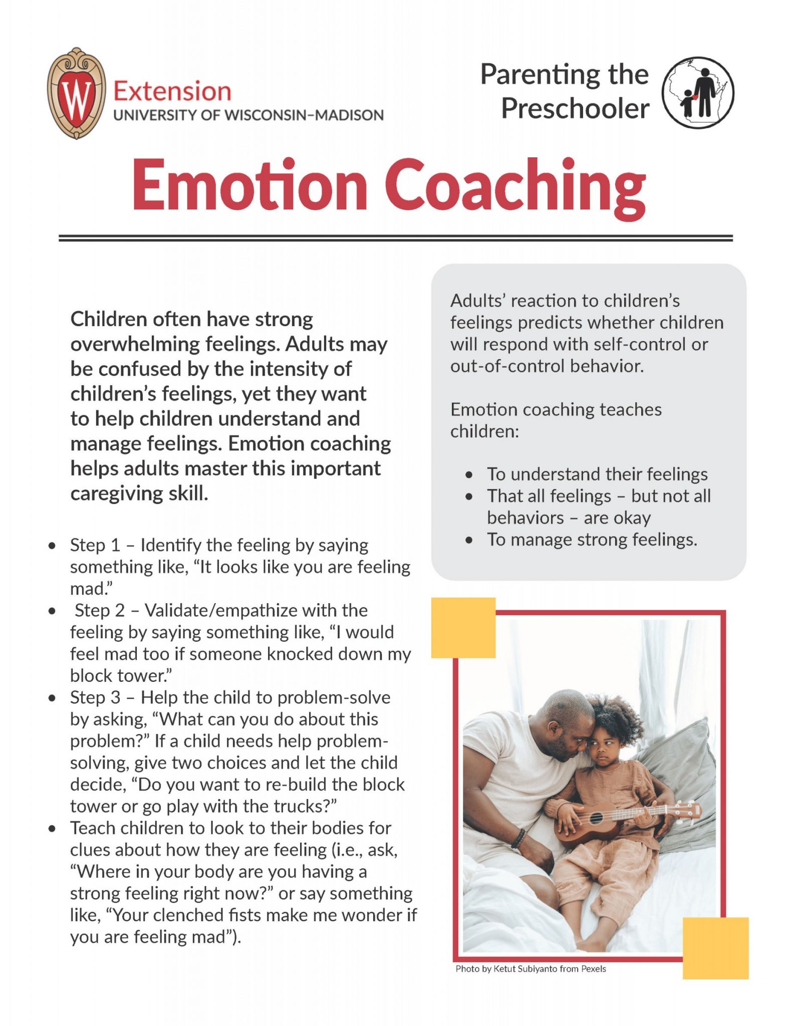 Emotion Coaching – Parenting The Preschooler
