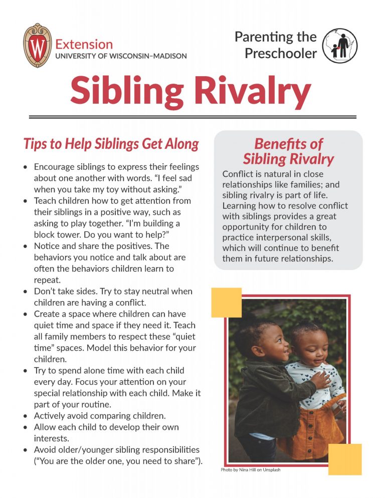 Sibling Rivalry – Parenting The Preschooler