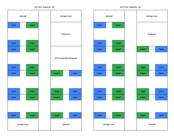 Cabin & Dorm Capacities and Schematics – Upham Woods Outdoor Learning ...